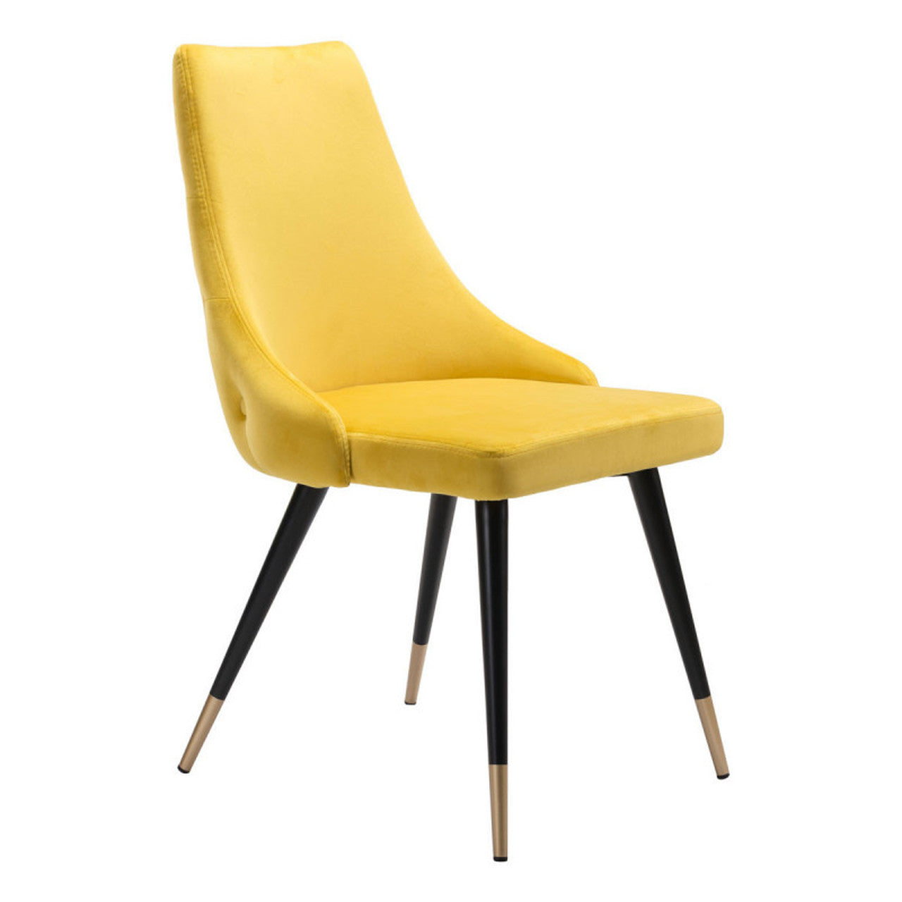Piccolo Dining Chair Yellow - Set Of 2 | Modern Dining Chair Set ...