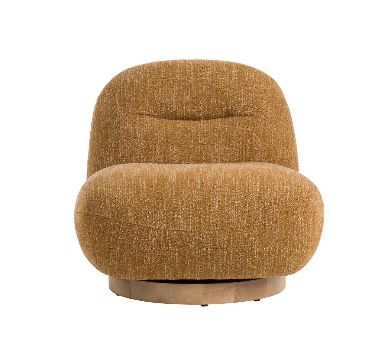Renee - Modern Mustard Fabric Swivel Accent Chair – Modern Contempo