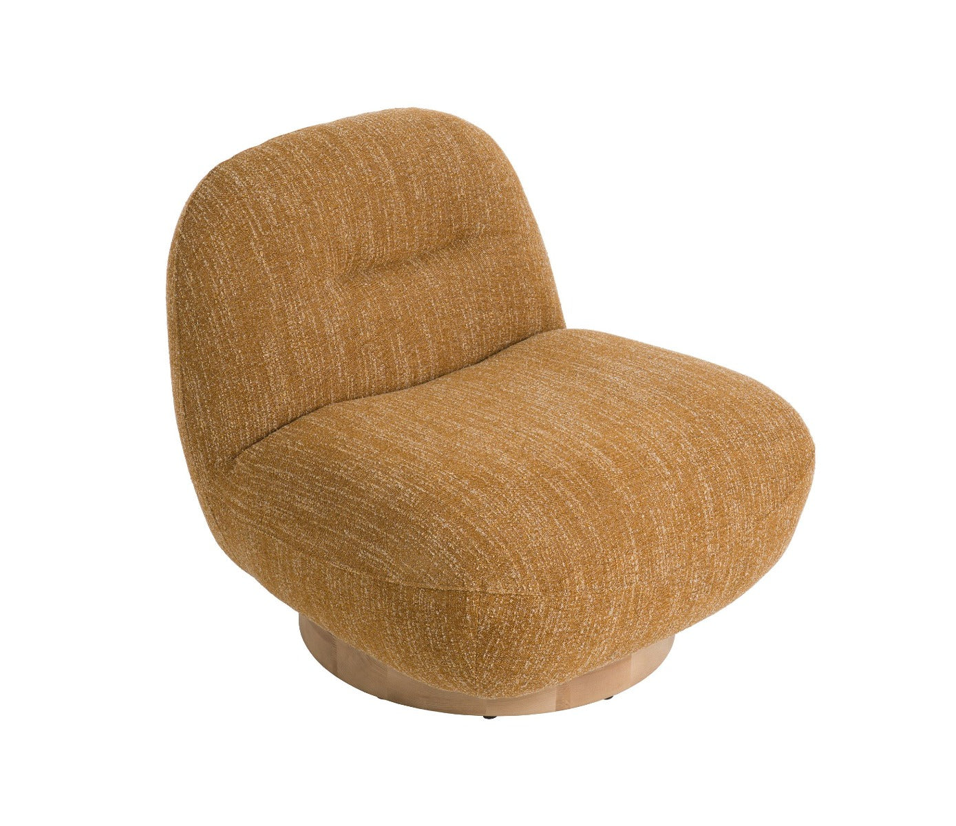 Renee - Modern Mustard Fabric Swivel Accent Chair – Modern Contempo