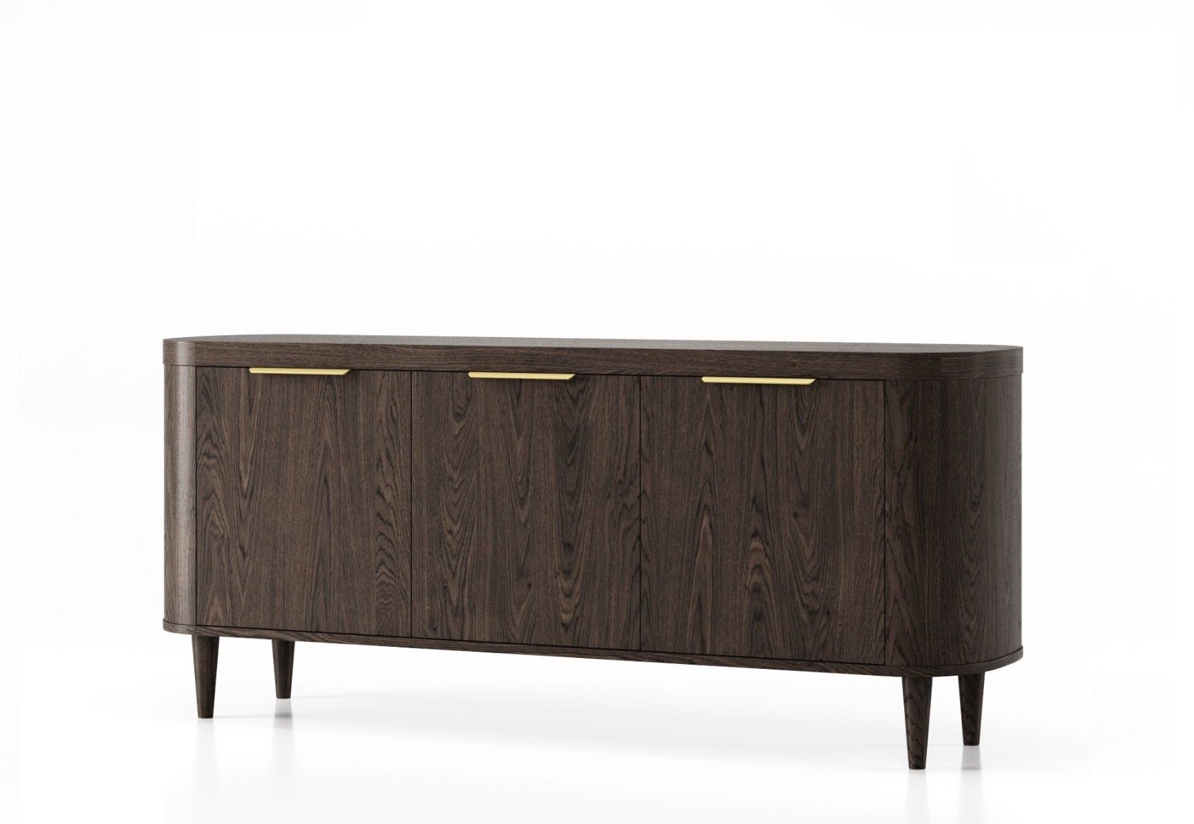 Modern Chelsea Brown Oak Buffet – Modern Contempo