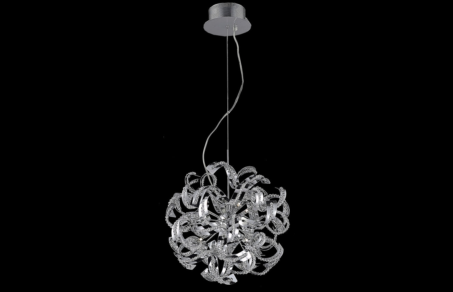 Nora 13 Light Large Crystal Chandelier In Chrome With Elegant Cut Clea ...